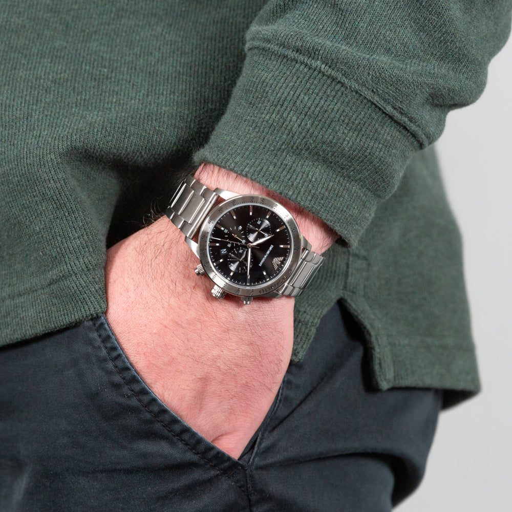 Emporio Armani AR11241 Stainless Steel Mens Watch – Watch Depot