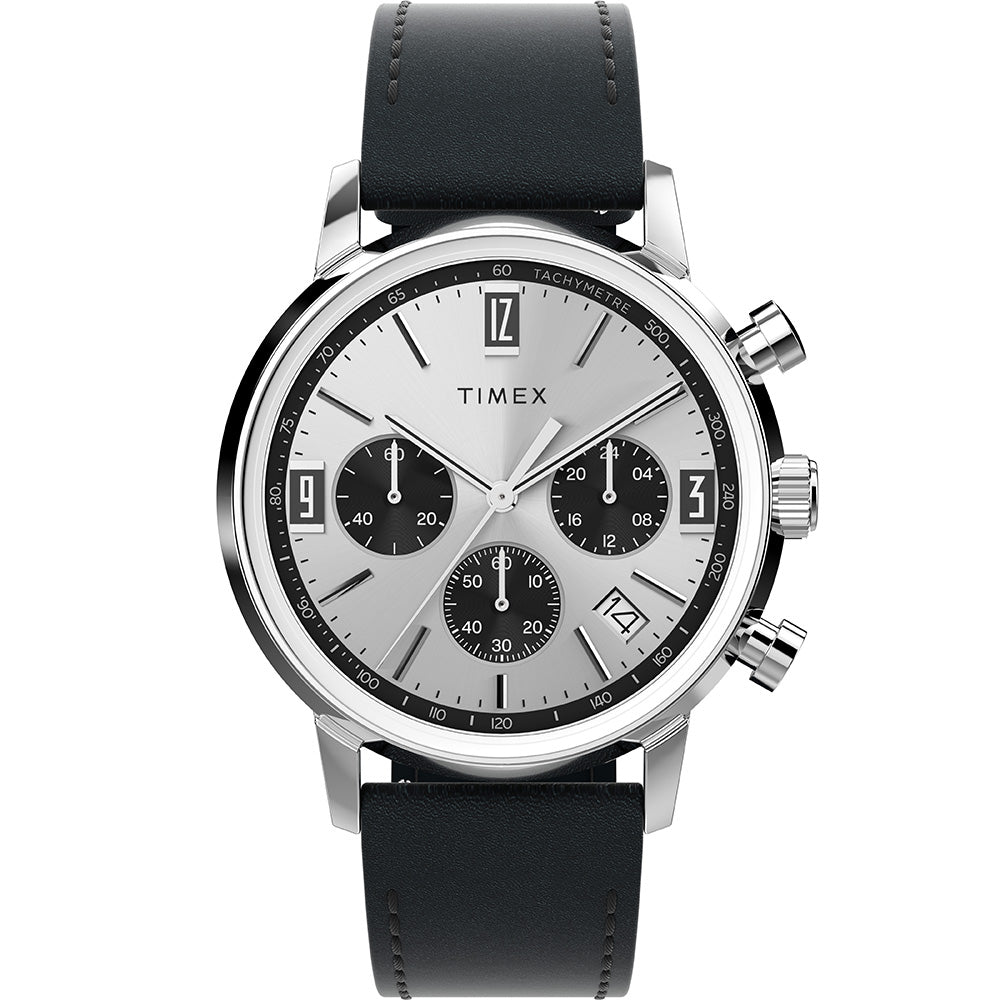 Timex TW2W10300 Marlin Quartz Chonograph Mens Leather Watch – Watch Depot