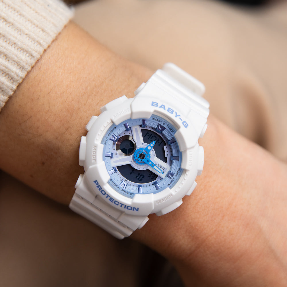Baby-G BA110XBE-7A Blue and White Ladies Watch – Watch Depot
