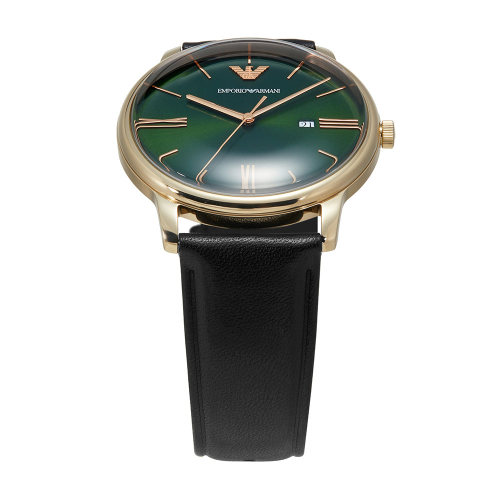 Emporio Armani AR11601 Minimalist Mens Leather Watch – Watch Depot