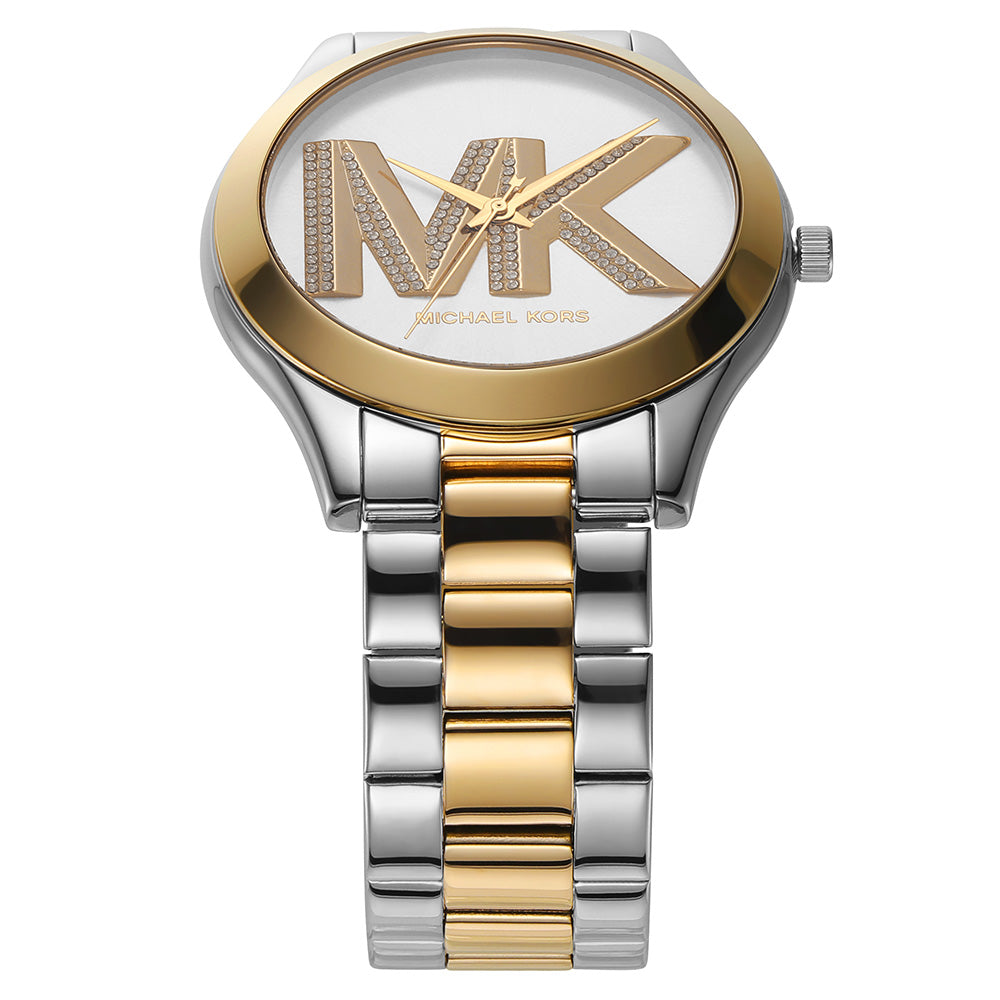 Michael Kors MK4735 Slim Runway Two Tone Ladies Watch– Watch Depot