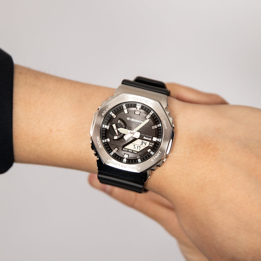 G-Shock GBM2100-1A Metal Covered Bluetooth 'CasiOak' – Watch Depot