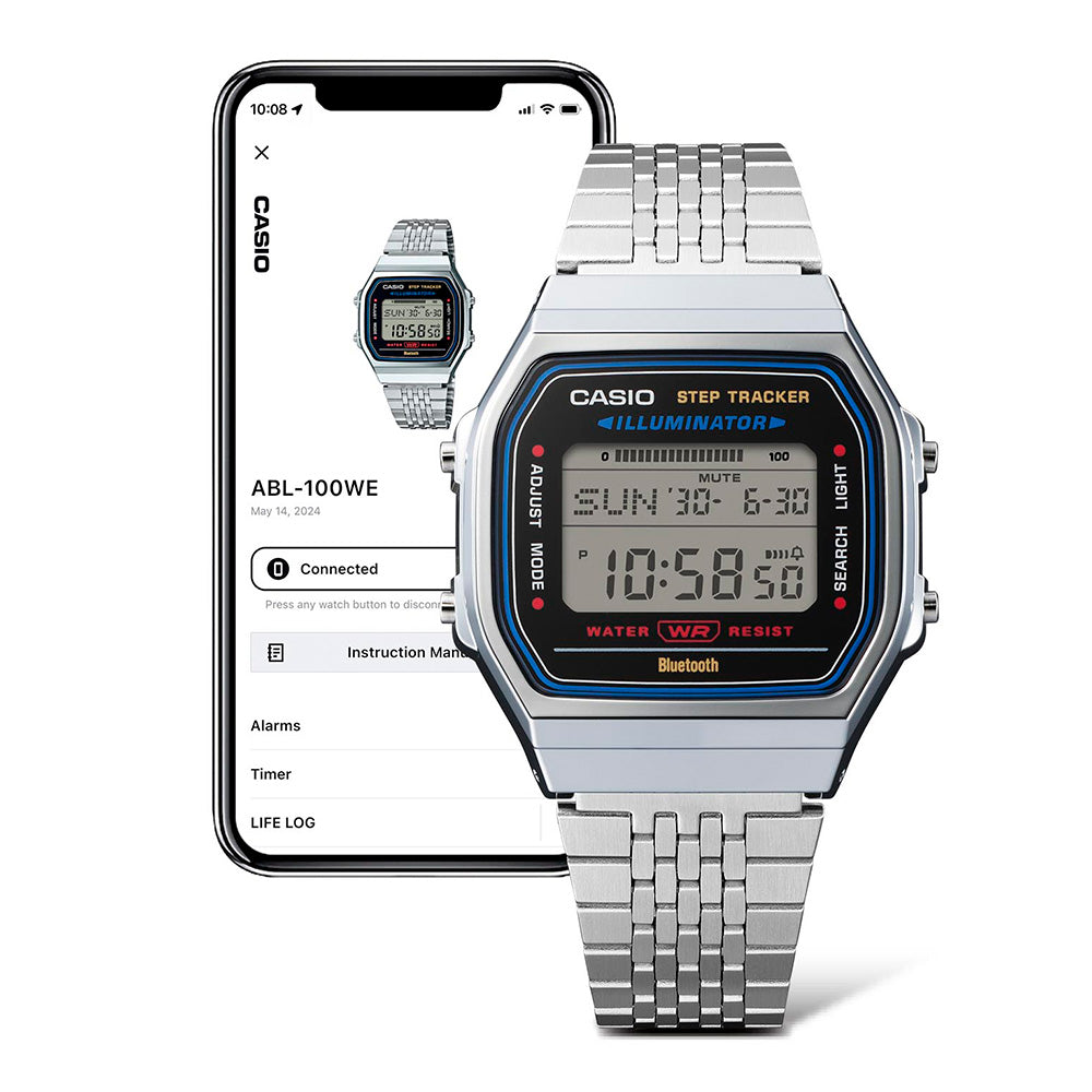 Casio ABL100WE-1A Bluetooth Step Tracker Digital– Watch Depot