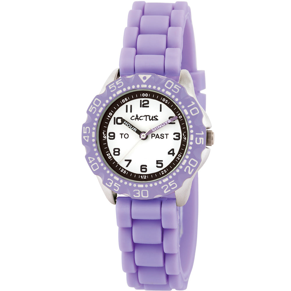 Cactus CAC148M09 Purple Time Teacher Kids Watch– Watch Depot