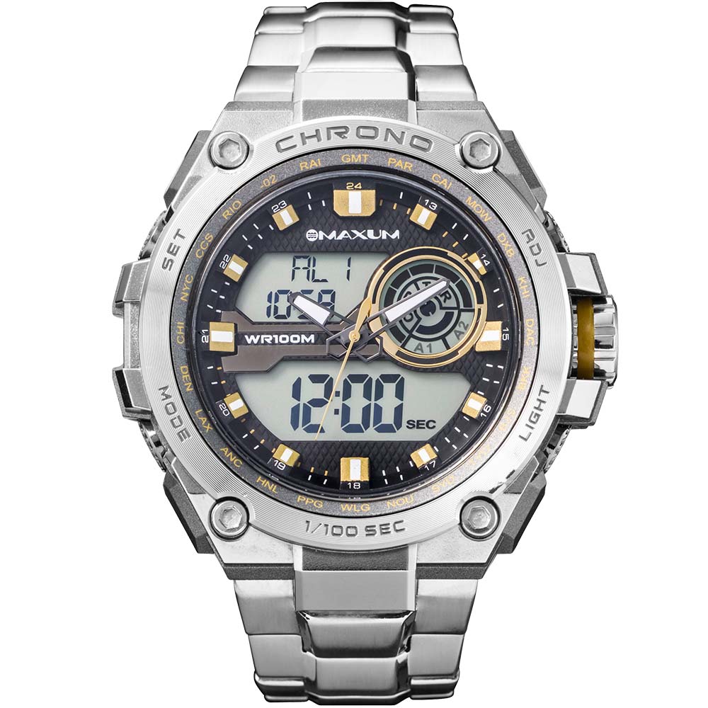 Maxum Bulk X1720G2 Stainless Steel Mens Watch – Watch Depot