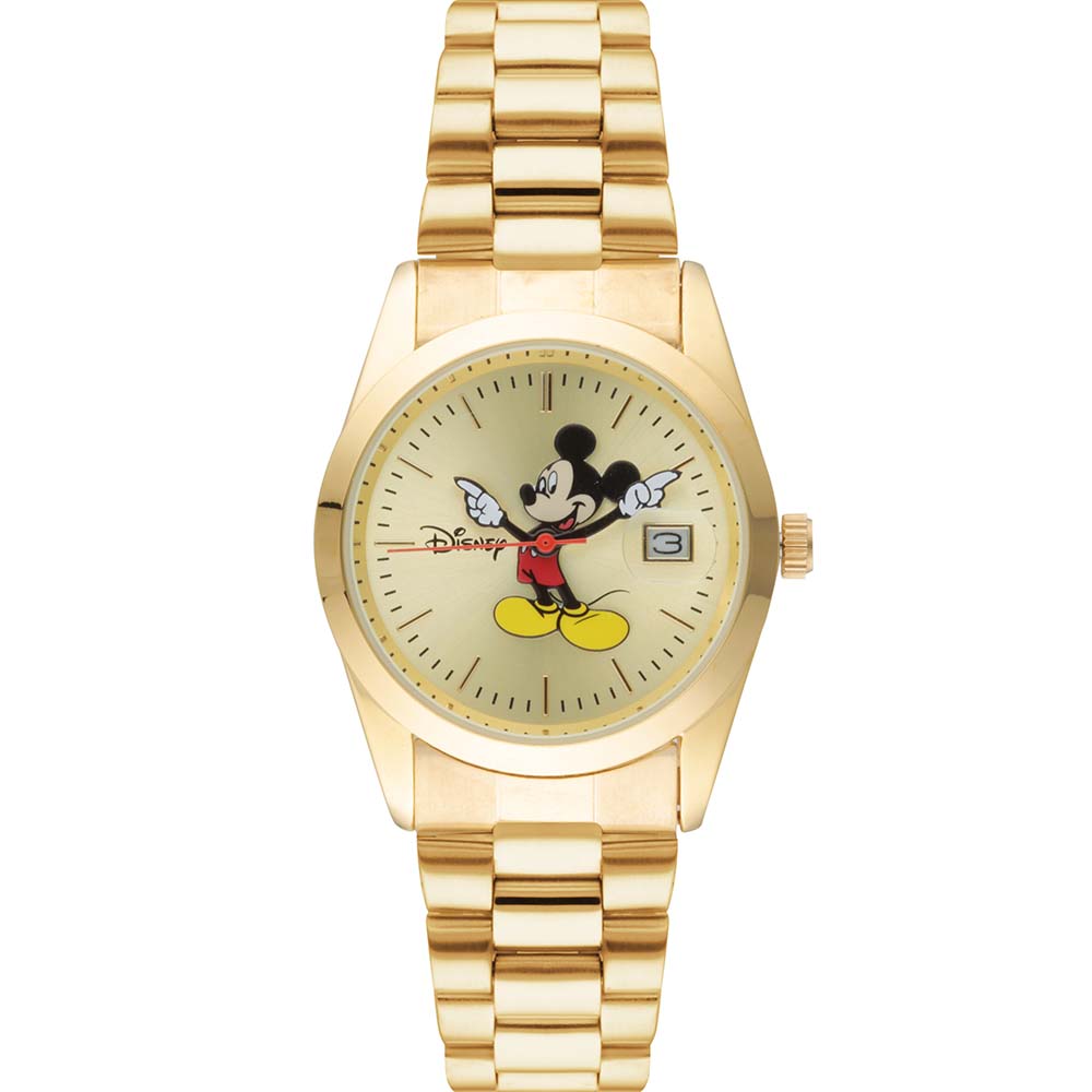 DISNEY TA45703 Mickey Mouse Gold Tone Watch – Watch Depot