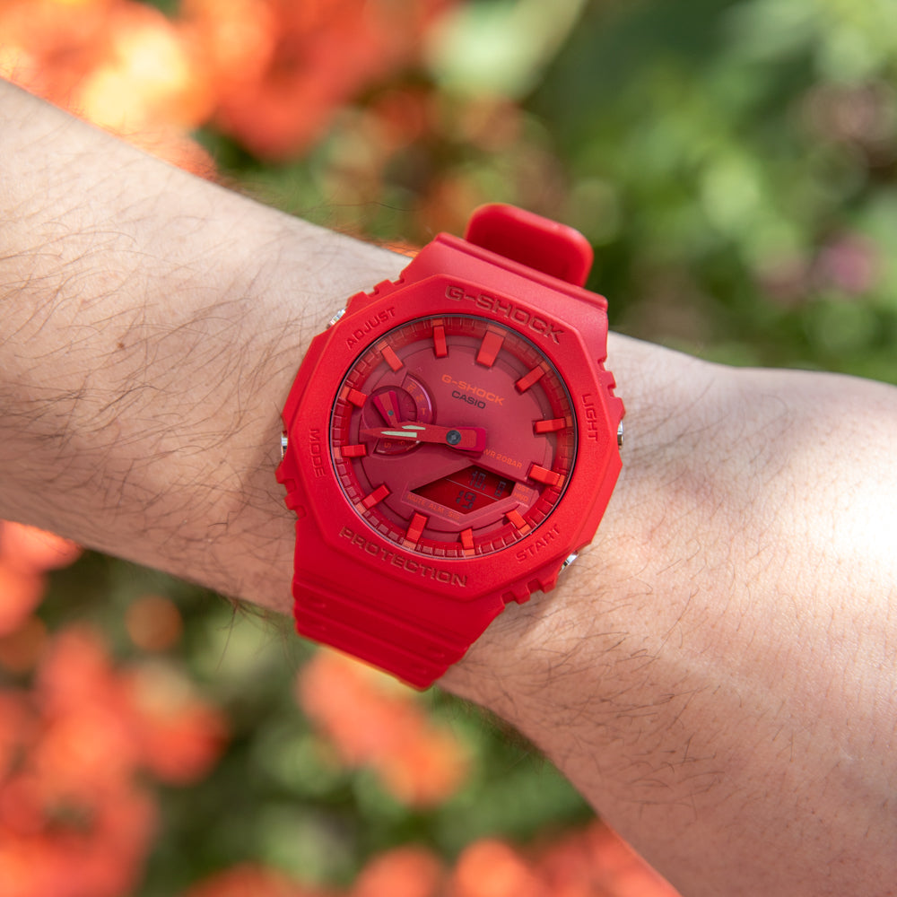 G-Shock GA2100-4A Vibrant Red 'CasiOak' Watch – Watch Depot