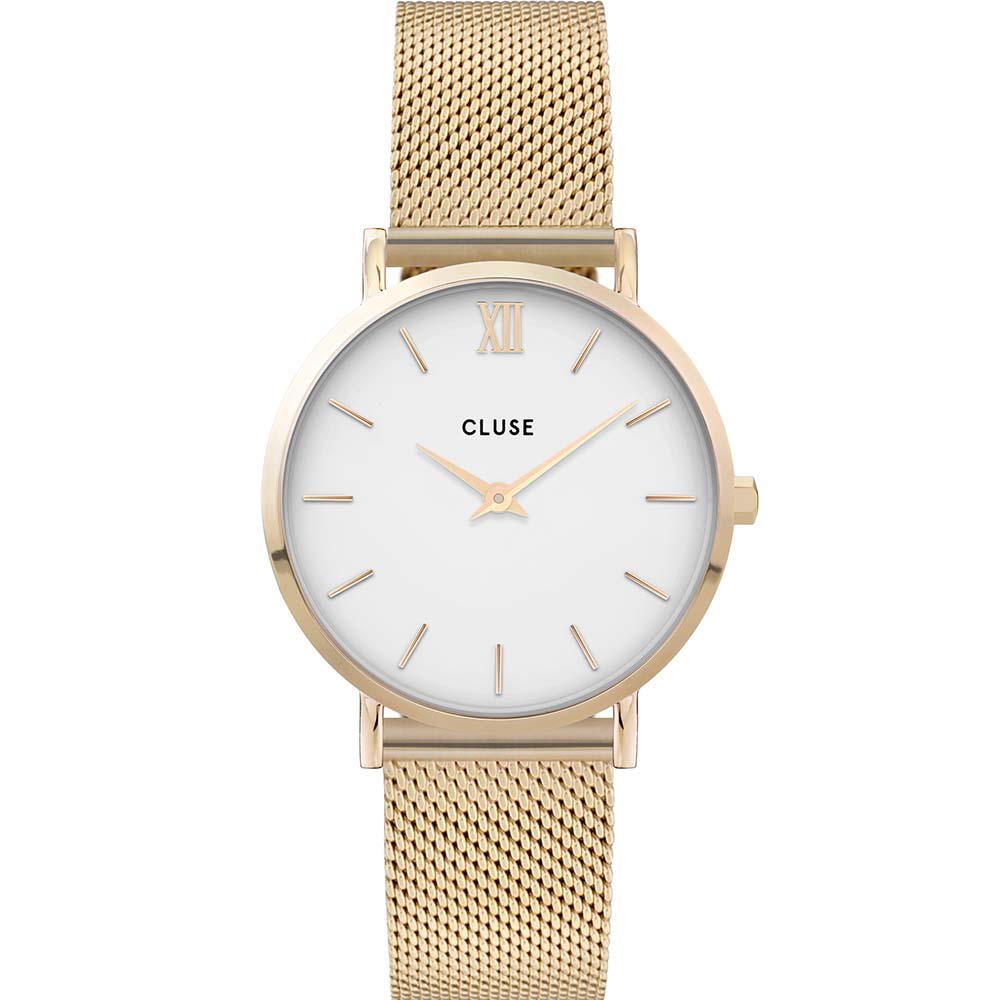 Cluse CW0101203007 Minuit Gold Tone Mesh Womens Watch – Watch Depot