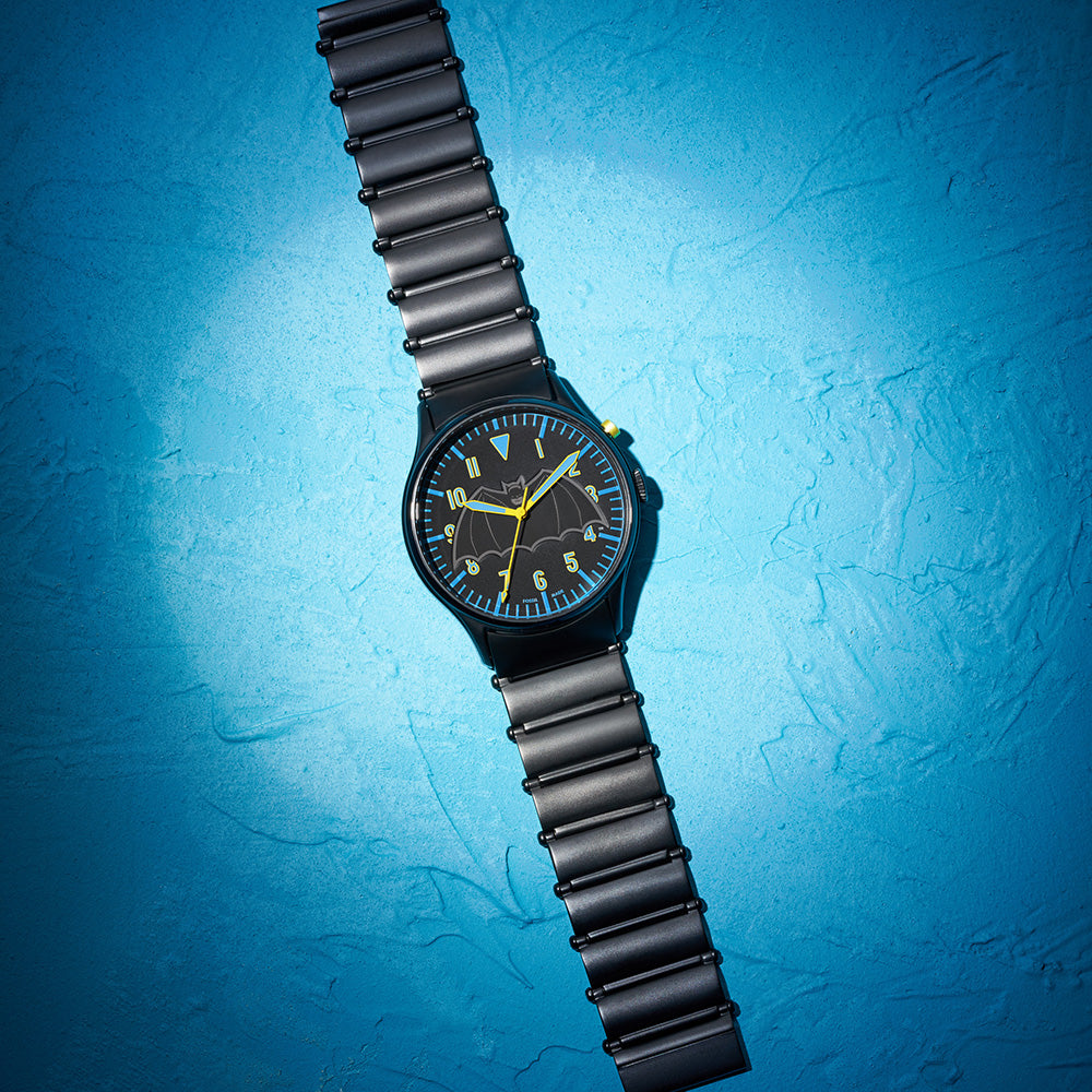 Fossil Batman Heritage LED Black Stainless Steel Limited Edition Watch ...