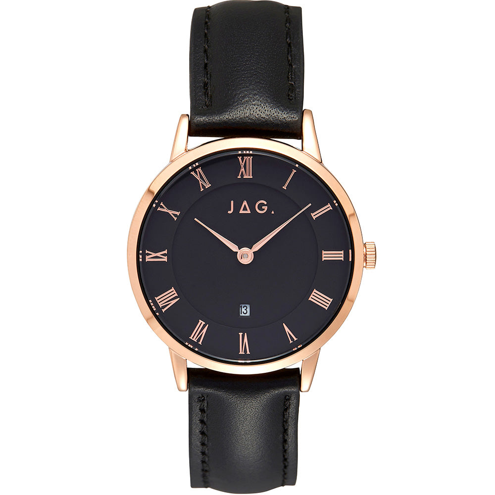 JAG J2298 'Lola' Black Leather Womens Watch – Watch Depot