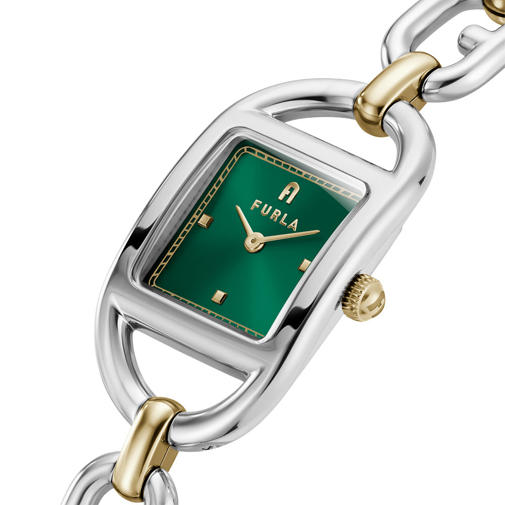 Furla WW00026006L4 Chain Square Two Tone Womens Watch – Watch Depot